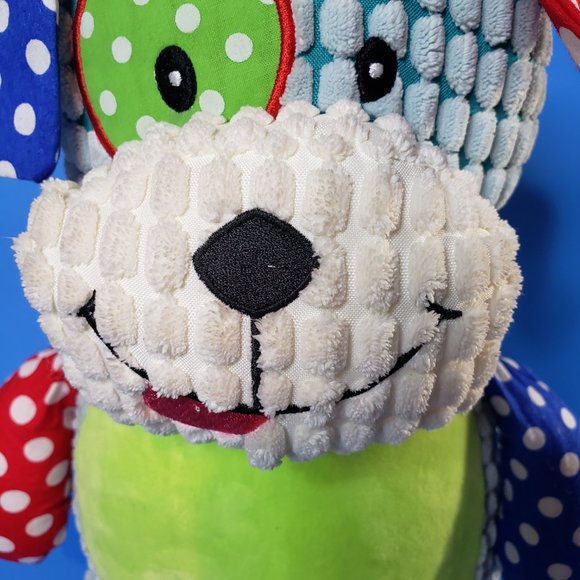 Cubbies | Toys | Cubbies Blue Polka Dot Barkley Bone Sensory Dog Plush ...